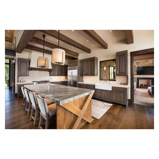 Mountain Star Custom Home - Rustic - Kitchen - Denver - by Sarah Carr ...