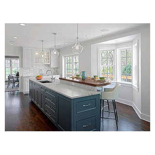 Multi-Level Kitchen Island - Transitional - Kitchen - Chicago - by ...