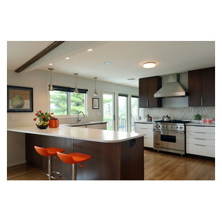 Nancy & Jim's Mid-Century Marvel - Midcentury - Kitchen - Portland - by ...