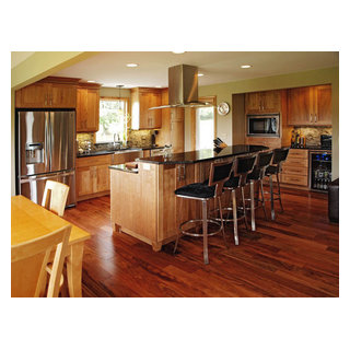Natural Red Birch - Contemporary - Kitchen - Burlington - by Kitchens ...