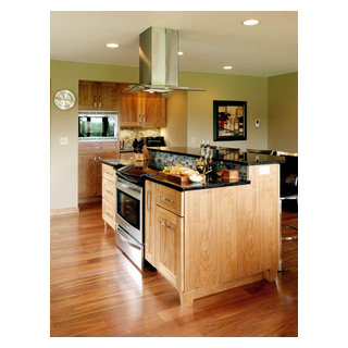 Natural Red Birch - Contemporary - Kitchen - Burlington - by Kitchens ...