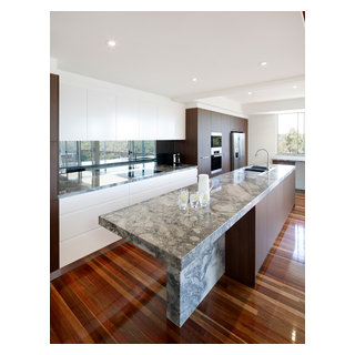 Natural Stone Kitchen | Super White Premium - Contemporary - Kitchen ...