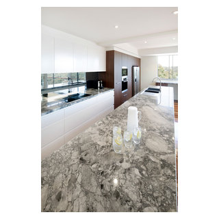 Natural Stone Kitchen | Super White Premium - Contemporary - Kitchen ...