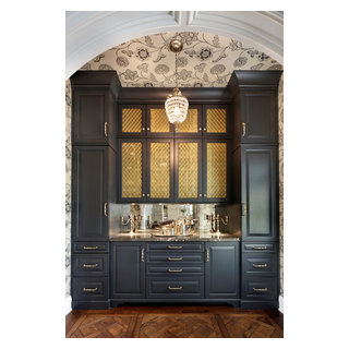 Navy-Finish Wet Bar - Traditional - Home Bar - Chicago - by User | Houzz