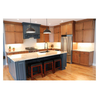 Navy Grotto hood - Transitional - Kitchen - New York - by Monarch ...