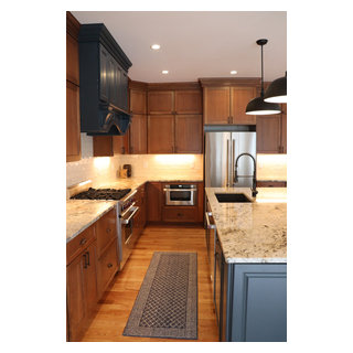 Navy Grotto hood - Transitional - Kitchen - New York - by Monarch ...