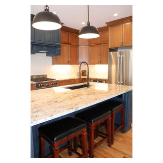 Navy Grotto hood - Transitional - Kitchen - New York - by Monarch ...