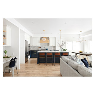 Navy is a Neutral Ranch Remodel & Addition - Beach Style - Kitchen ...