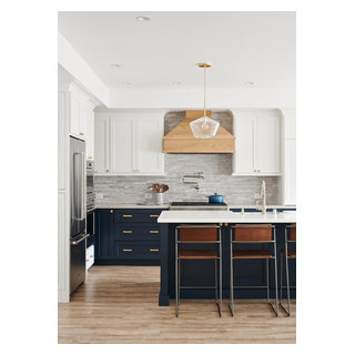 Navy is a Neutral Ranch Remodel & Addition - Beach Style - Kitchen ...