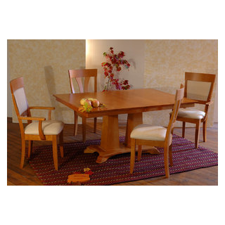 New England Artisan Rectangular Double Base Table - Kitchen - Boston ...