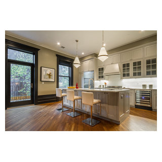 New York's First Rooftop Skybox - Transitional - Kitchen - New York ...