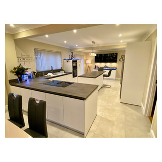 Nobilia Alpine White Kitchen - Contemporary - Kitchen - Sussex - by ...