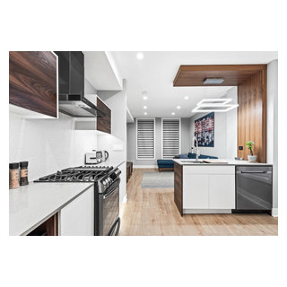 Noble Square Condo - Kitchen - Chicago - by CraftedWild Cabinetry | Houzz
