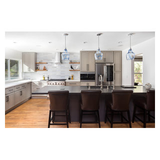 Noir black & gray Kitchen in Thousand Oaks - Transitional - Kitchen ...