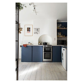 Nordic Blue Kitchen Refresh - Scandinavian - Kitchen - Kent - by Curate ...