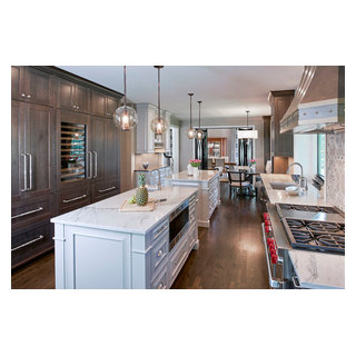 Novi, MI Kitchen and Dining room renovation - Transitional - Kitchen ...