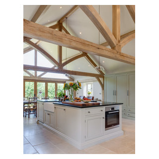 Oak Frame Kitchen Extension, Flintshire - Farmhouse - Kitchen - Other ...