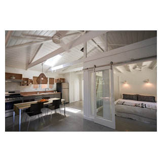 Ojai Modern Garage Conversion into Guesthouse/ ADUkitchen remodel ...