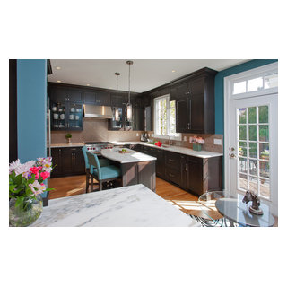 Java Cherry Wood-Mode Cabinets - Transitional - Kitchen - DC Metro - by ...