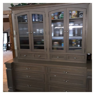 Omega Cabinetry, Ultima door, Cherry wood, Canyon/Riverbed stain ...