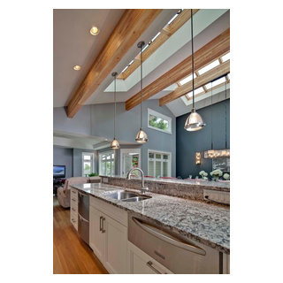 Open Concept Great Room With Vaulted Ceilings - Contemporary - Kitchen ...