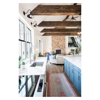 Open Kitchen living area - Farmhouse - Kitchen - Boston - by ATA ...