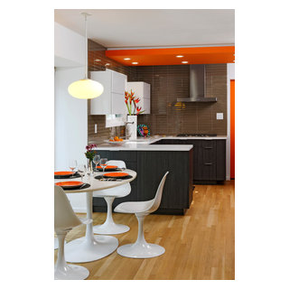 Orange Blaze - Contemporary - Kitchen - DC Metro - by Davida's Kitchen ...