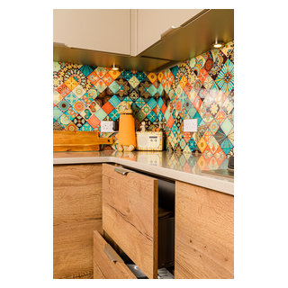 Orange is the happiest colour-Frank Sinatra - Midcentury - Kitchen ...