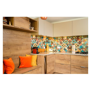 Orange is the happiest colour-Frank Sinatra - Midcentury - Kitchen ...