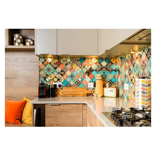 Orange is the happiest colour-Frank Sinatra - Midcentury - Kitchen ...