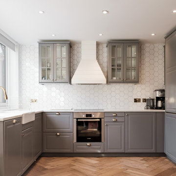 75 Beautiful Kitchen with Marble Worktops Ideas and Designs - April ...