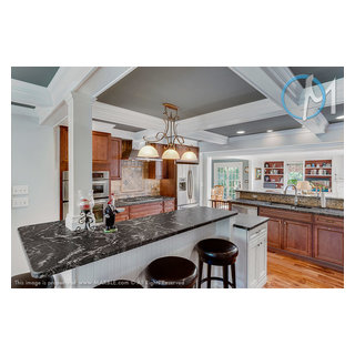 Oscuro Mist Satin Granite Kitchen Countertops | Marble.com ...