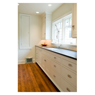 Painted Flush inset Kitchen Cabinets - Classique - Cuisine - Seattle ...