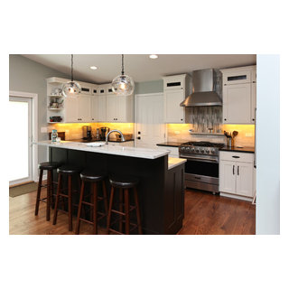 Palatine Light and Bright Kitchen Remodel, Sunroom Addition and Wet bar - Transitional - Kitchen ...