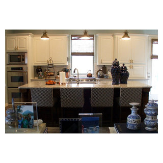 Parkview kitchen & family room - Murphy TX - Transitional - Kitchen ...