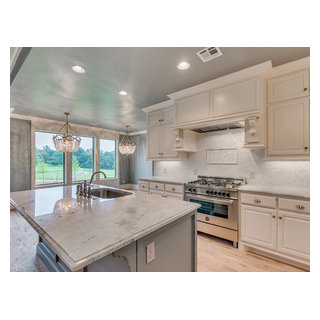 Pearl Shell Tile Installation Gallery - Contemporary - Kitchen ...