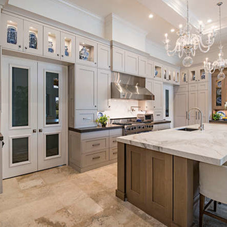 75 Beautiful Kitchen with Travertine Floors Ideas & Designs - August ...