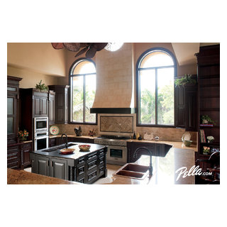 Pella® Architect Series® circle head windows convey architectural ...