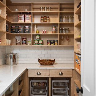 75 Beautiful U-Shaped Kitchen Pantry Pictures & Ideas - August, 2021 ...