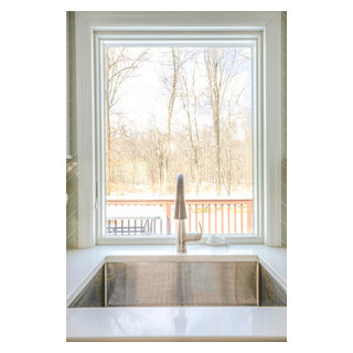 Picture Window Flush with Counter - Transitional - Kitchen - New York ...