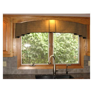 Pleated Arched Valance - Traditional - Kitchen - Other - by Window ...