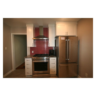 Pop of Red - Contemporary - Kitchen - Detroit - by Kami Michels-Center ...