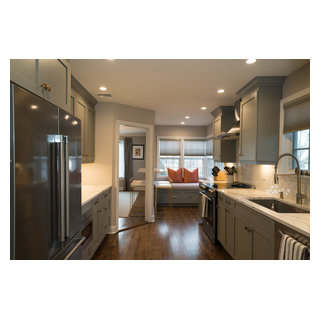 Port Washington Center Hall Colonial - Transitional - Kitchen - New ...
