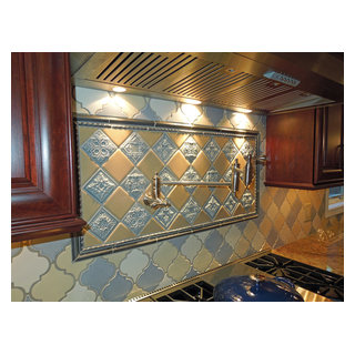Pot Filler framed with custom tile. - Kitchen - Boston - by Delicious ...