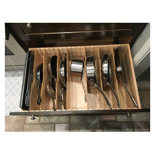 Pots, Pans & Skillets are Easily Accessible in this EXTRA-Deep Drawer ...