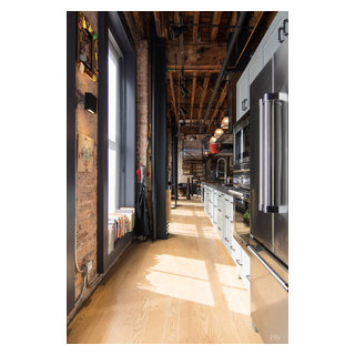Printers Row Loft Interior Renovation - Modern - Kitchen - Chicago - by ...