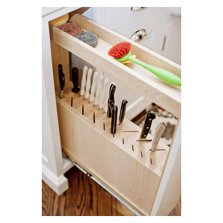 Pull-out Knife Block - Transitional - Kitchen - Salt Lake City - by ...