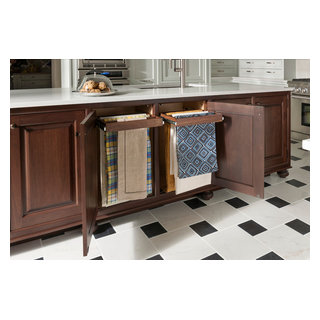 Pull-Out Linen Rack - Traditional - Kitchen - Other - by Wood-Mode Fine ...