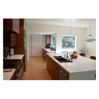 Quartered Walnut Home Remodel - Arden-Arcade - Modern - Kitchen ...
