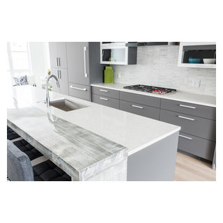Quartz Countertops - Moderne - Cuisine - Calgary - par ICON Stone ...